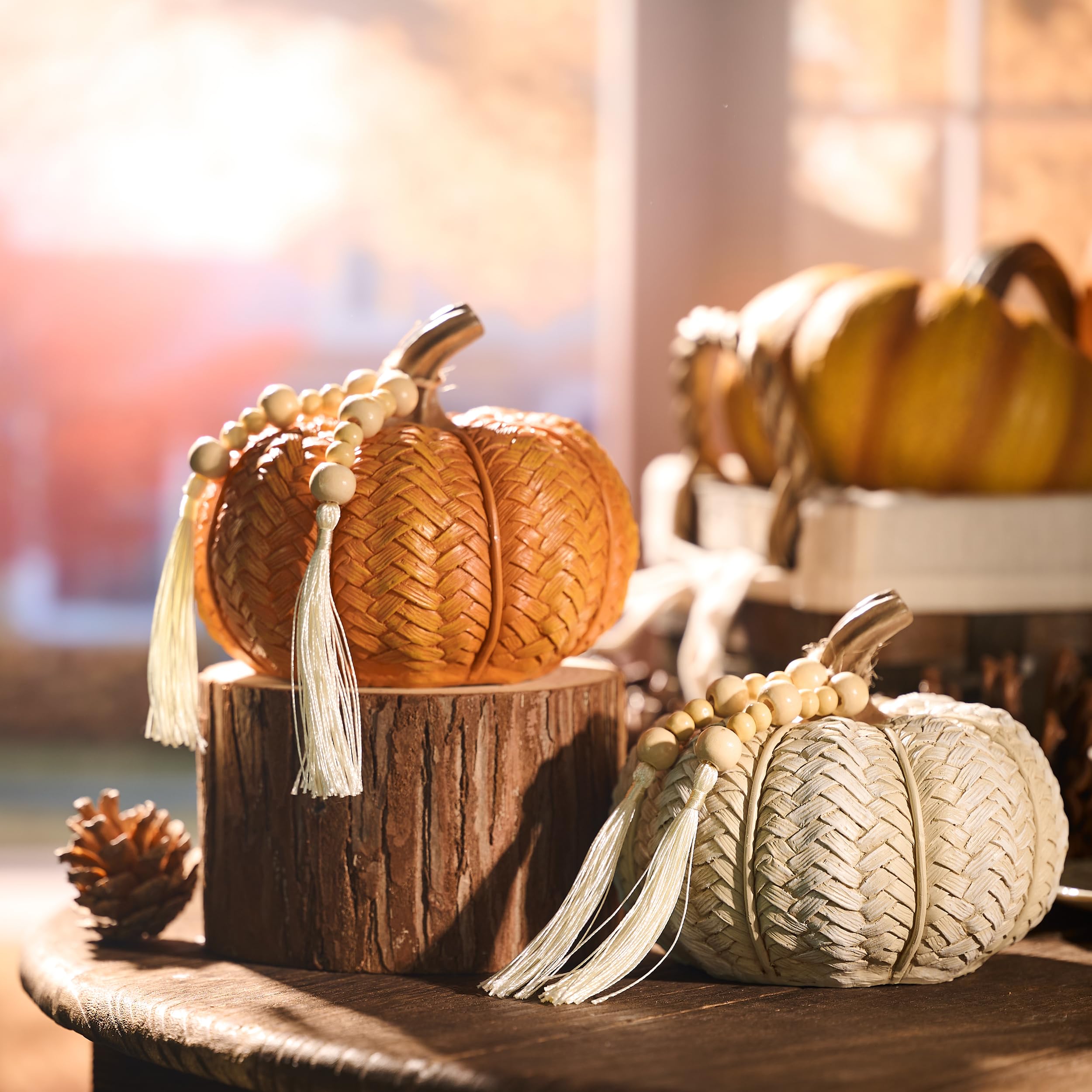 Amazon.com: Valery Madelyn Fall Pumpkins Decor Autumn Decorations, Set ...