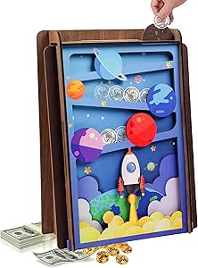 Amazon.com : SPEARX Automatic Sort Piggy Bank for Boys Girls - Clear ...