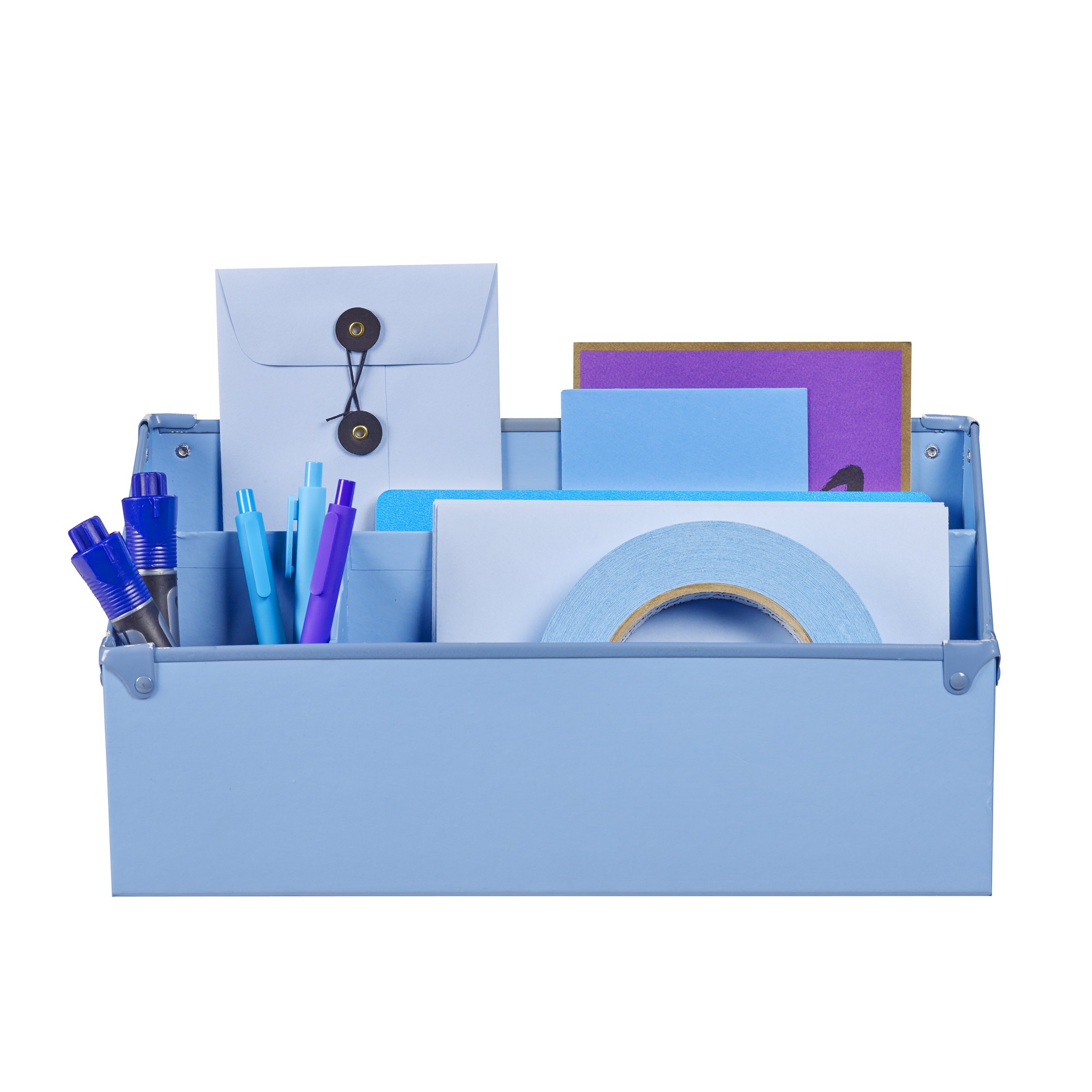 Amazon.com : Design Ideas Frisco Desk Organizer, Paperboard and Metal ...