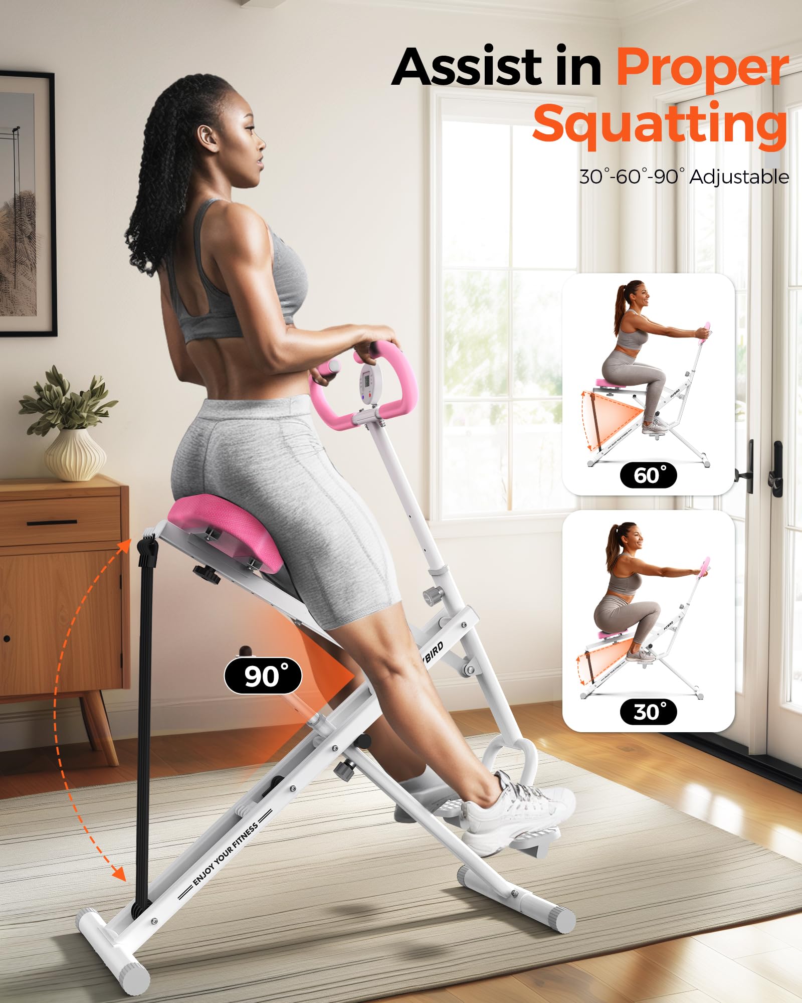 Snapklik.com : Squat Machine For Home, Squat Rowing Machine For Glute ...