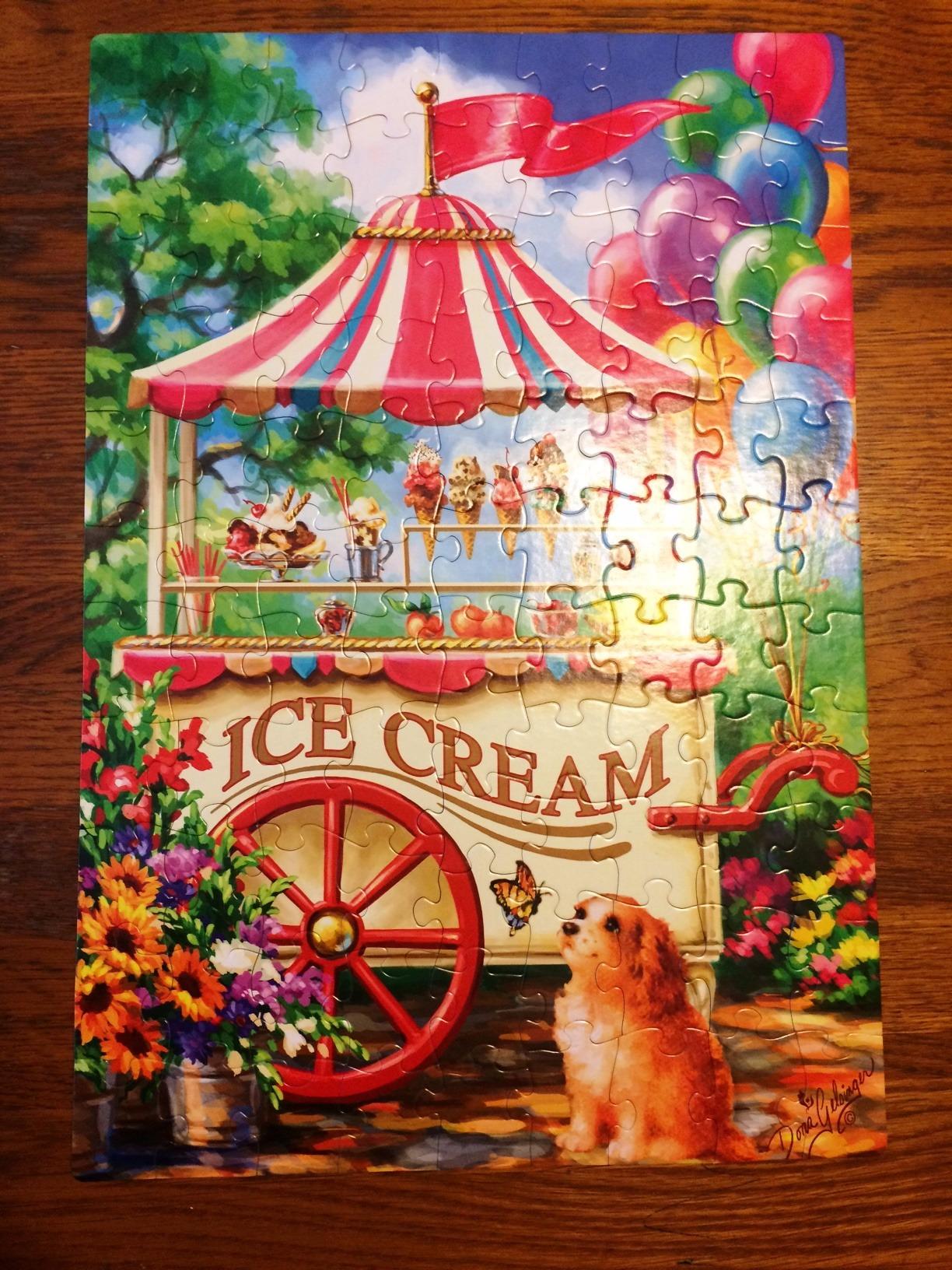 Amazon.com: Ice Cream Cart 100 pc Jigsaw Puzzle : Toys & Games