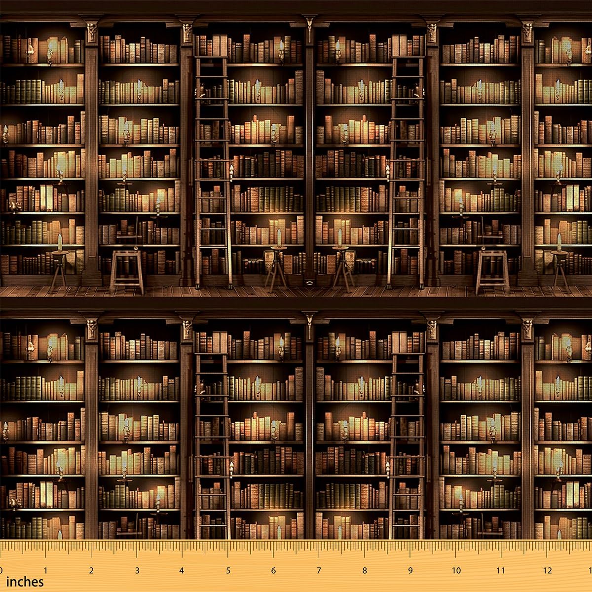 Amazon.com: Bookshelf Fabric by The Yard 1 Yard Library Books Printed ...