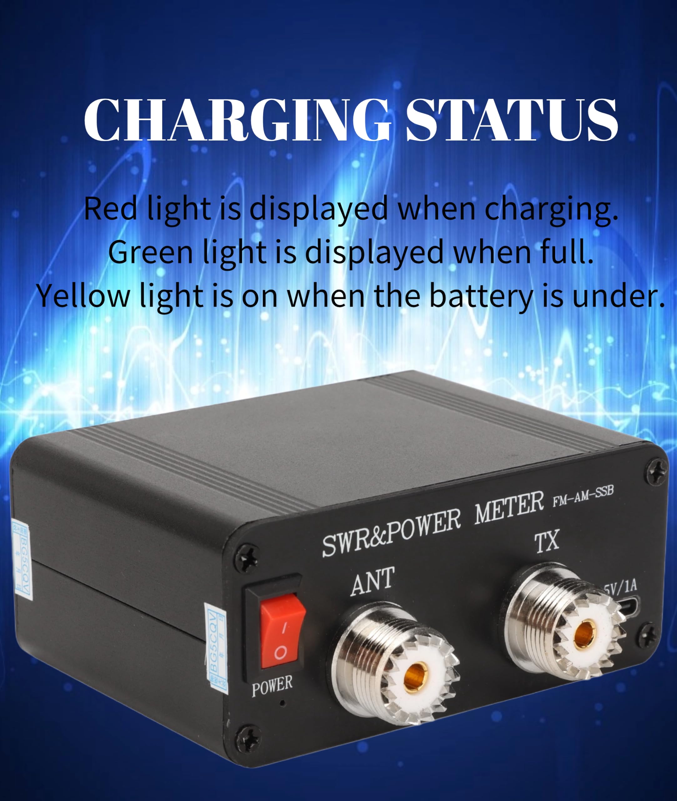 Digital Short Wave Standing Wave Meter, 1.8â€‘50MHz FM AM CW SSB Modes ...