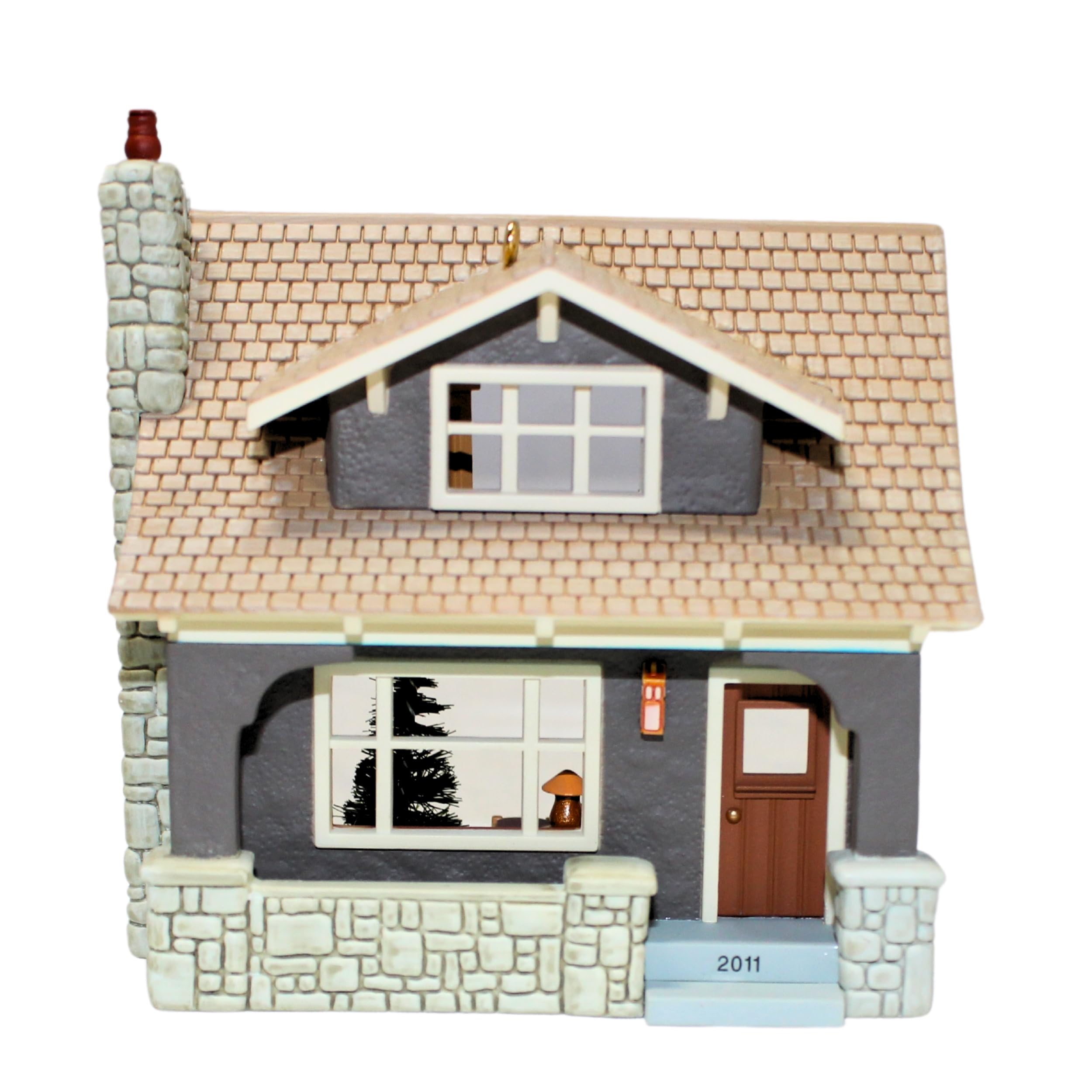 Amazon.com: Hallmark Arts and Crafts Bungalow 2011 Ornament : Home ...