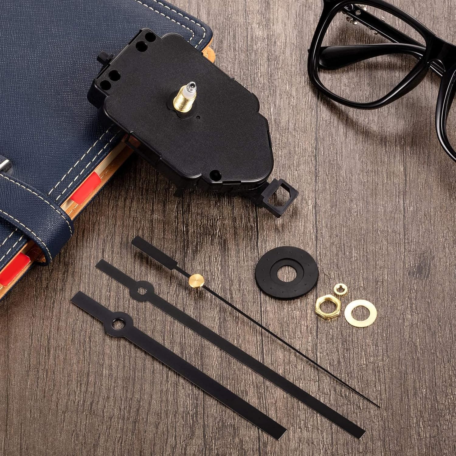 Reloj de péndulo de cuarzo, mecanismo de movimiento de eje largo, kit de motor de reloj de ...