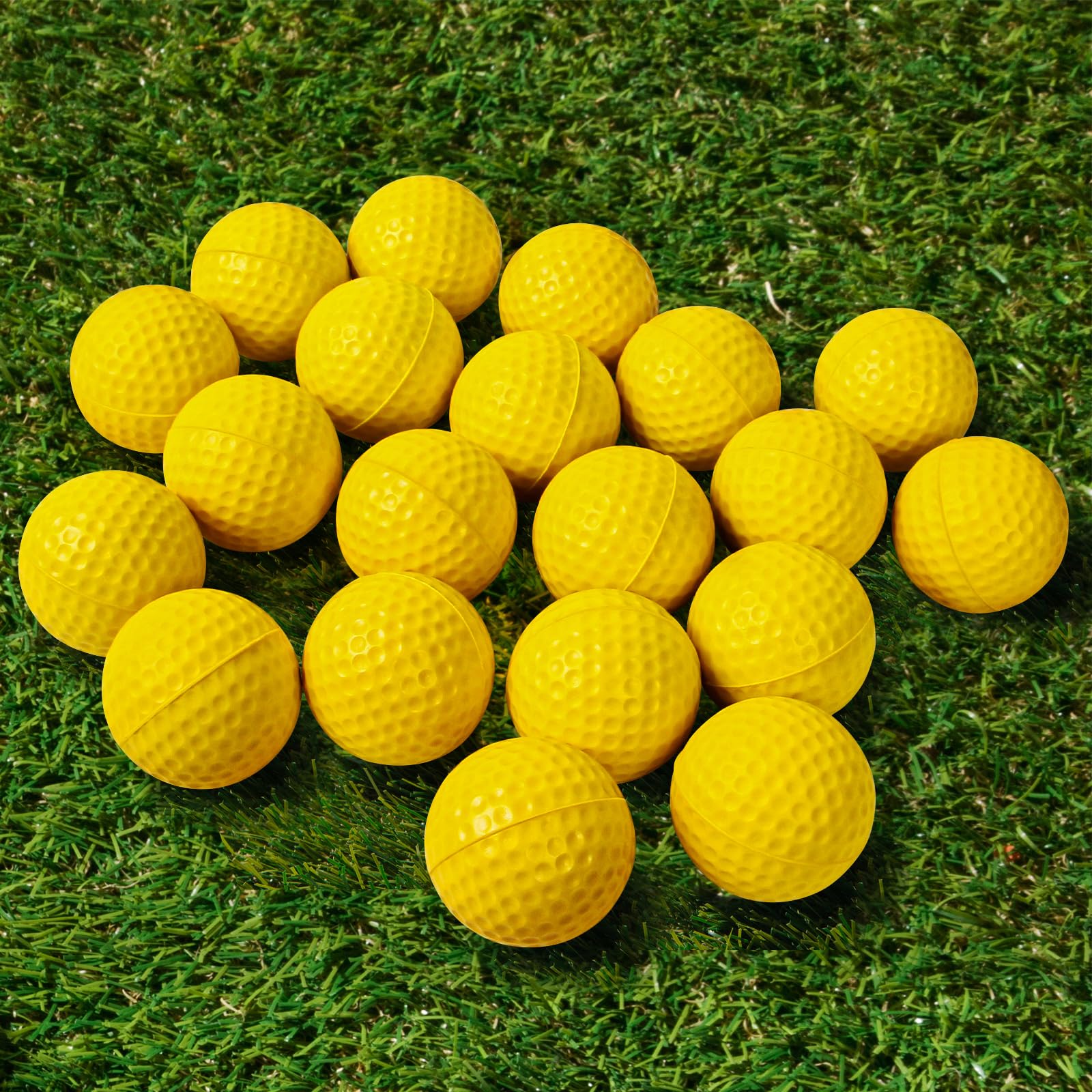 Amazon.com : Practice Golf Balls 20-Pack 42mm Foam Golf Balls Soft Golf Balls Training Golf ...