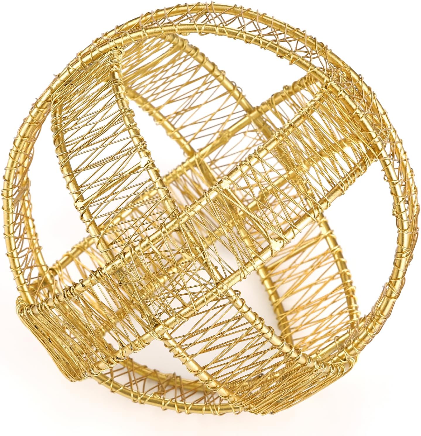 Amazon.com: MOCOME 6-inch Metal Round Orbital Sphere with Golden Orbit ...