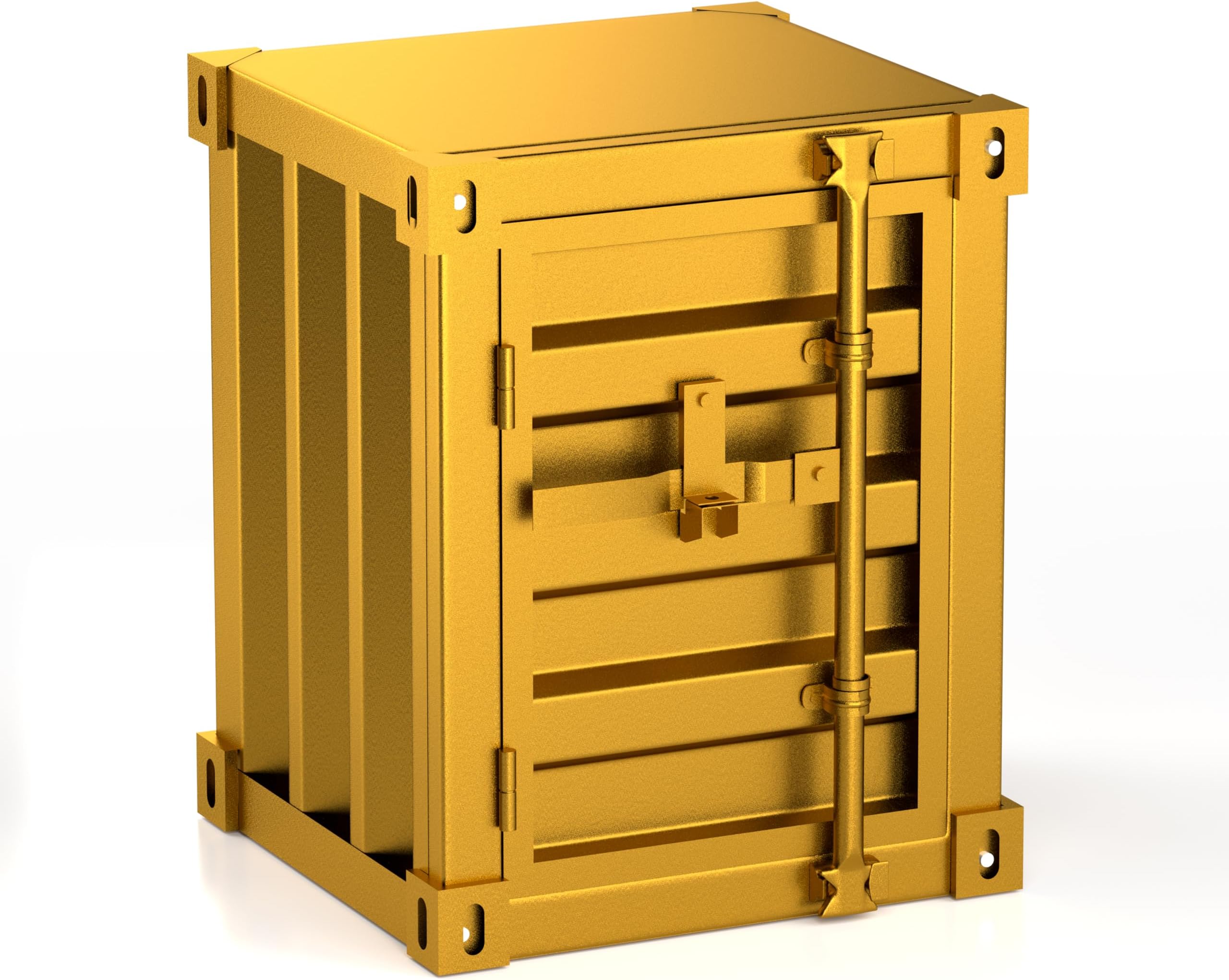 Amazon.com: Urban Style Metallic Container Alike Nightstand Bedside ...