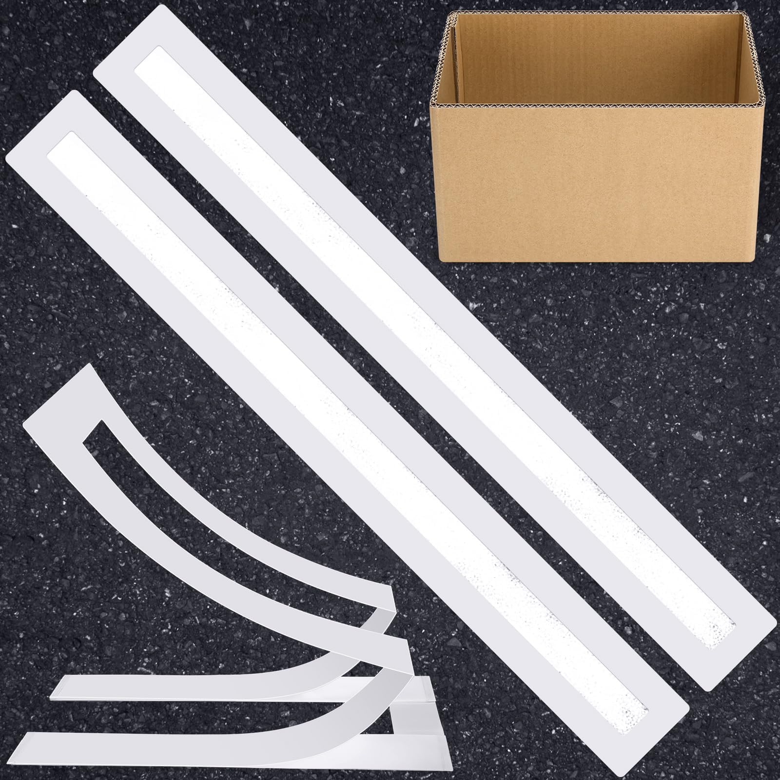 Amazon.com : Sayglossy Parking Lot Line Stencil 4 x 92 Inch Foldable ...
