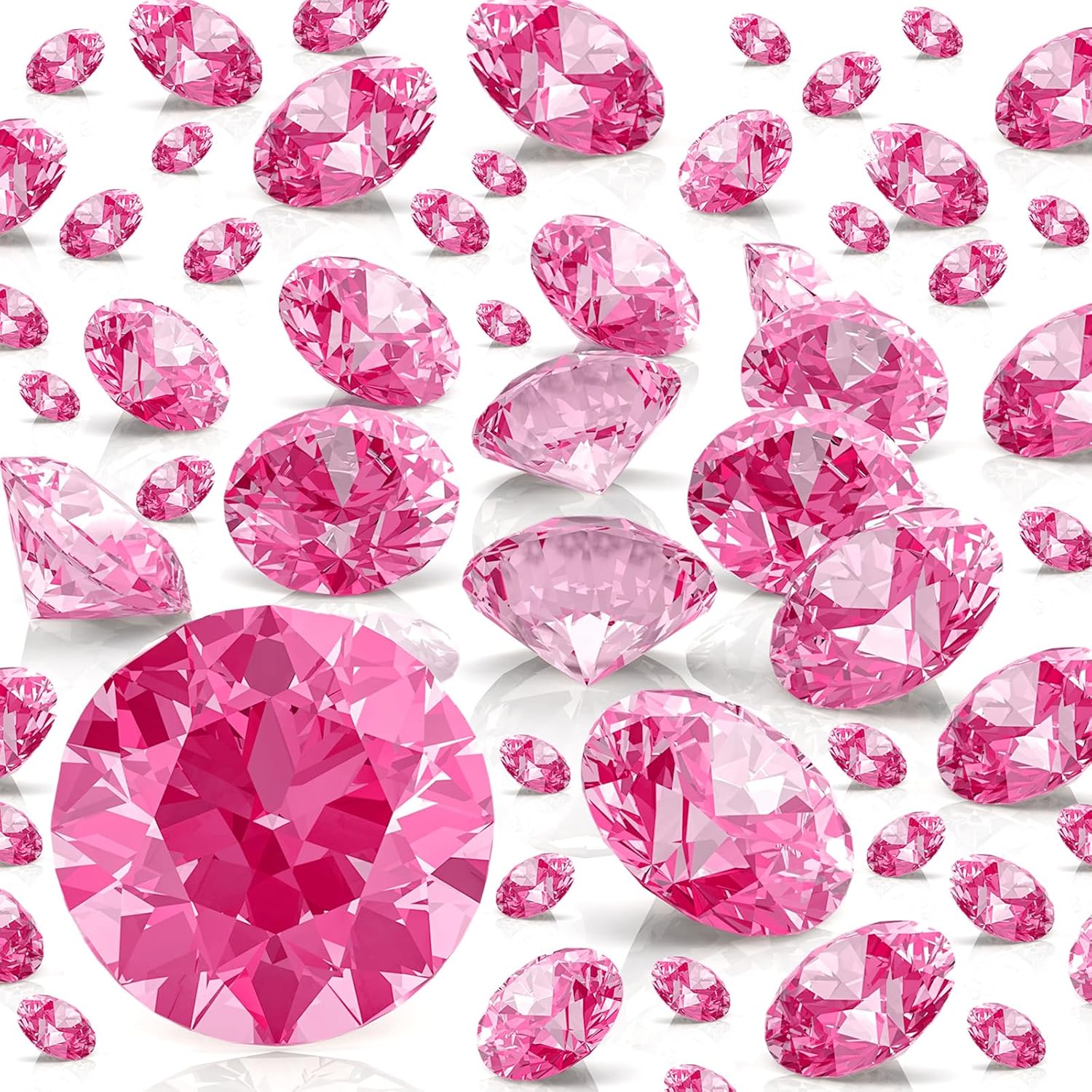 Amazon.com: Hicarer 800 Pieces Diamond Decorations Acrylic Diamond ...