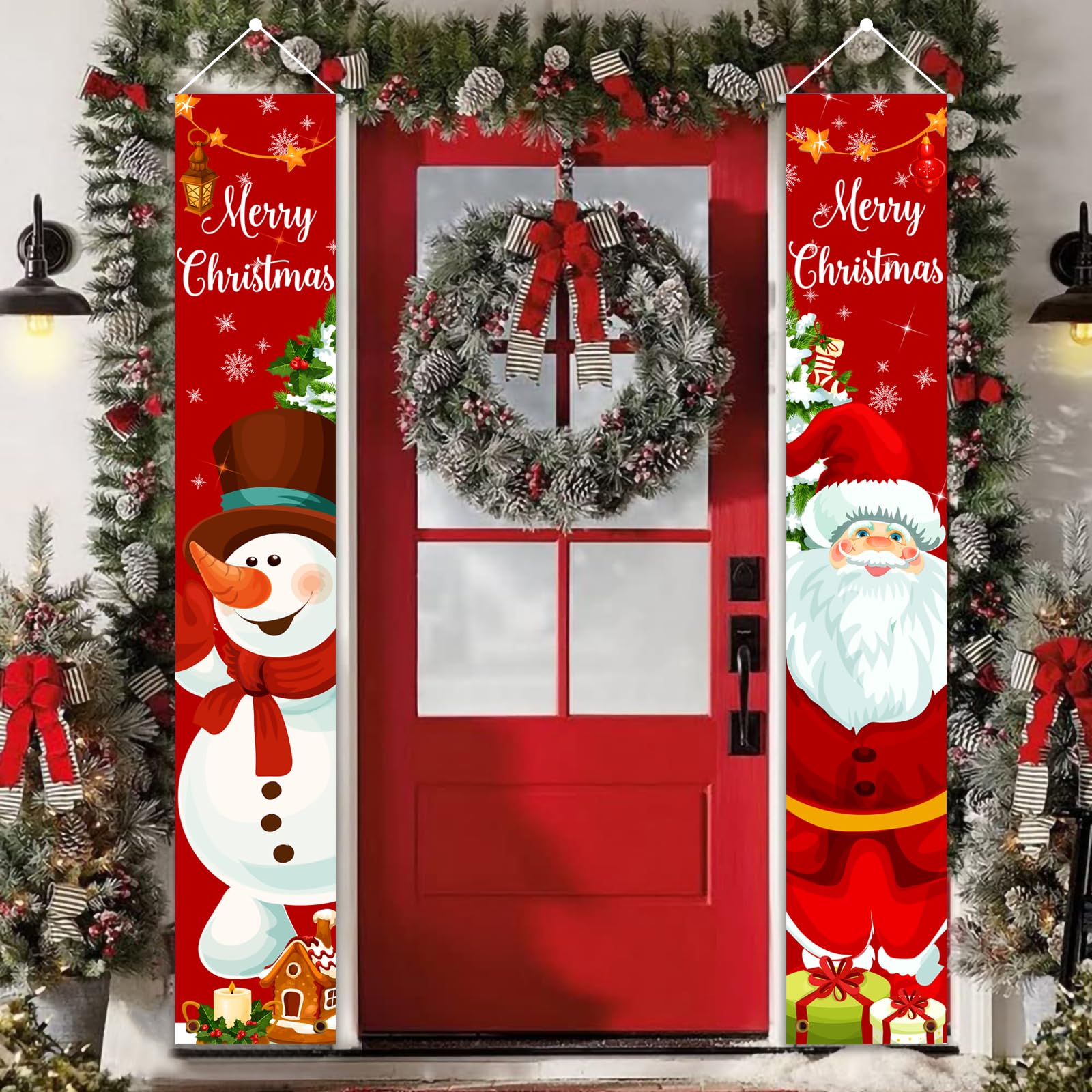 Amazon.com: Christmas Decorations Outdoor Yard Porch Sign Set- Merry ...