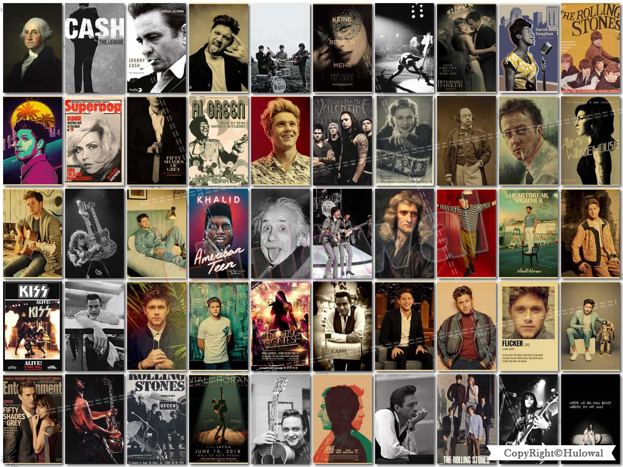 Movie Star Collage Posters