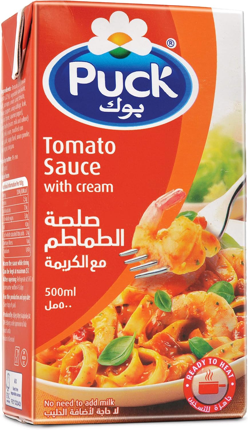 Puck Tomato Sauce With Cream 500ml : Buy Online at Best Price in KSA ...