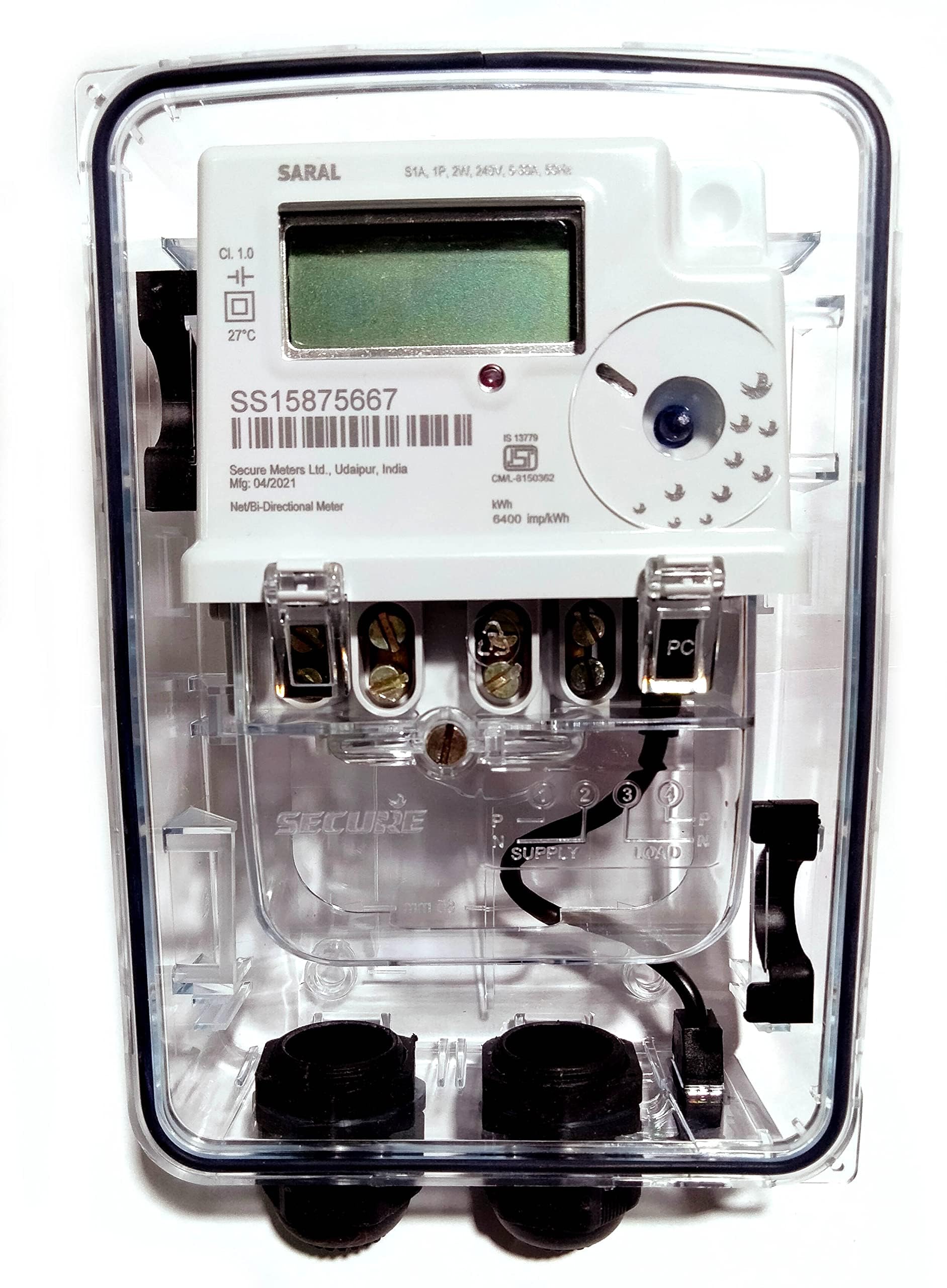 Net Bidirectional Meter 1 Phase For Solar Net metering (SARAL) (5-30A ...