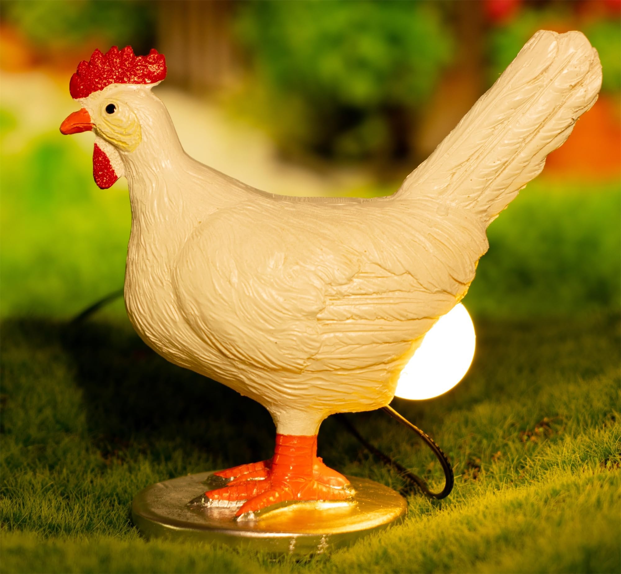 3D LED Egg Table Lamp - Funny Resin Chicken Night Light with USB ...