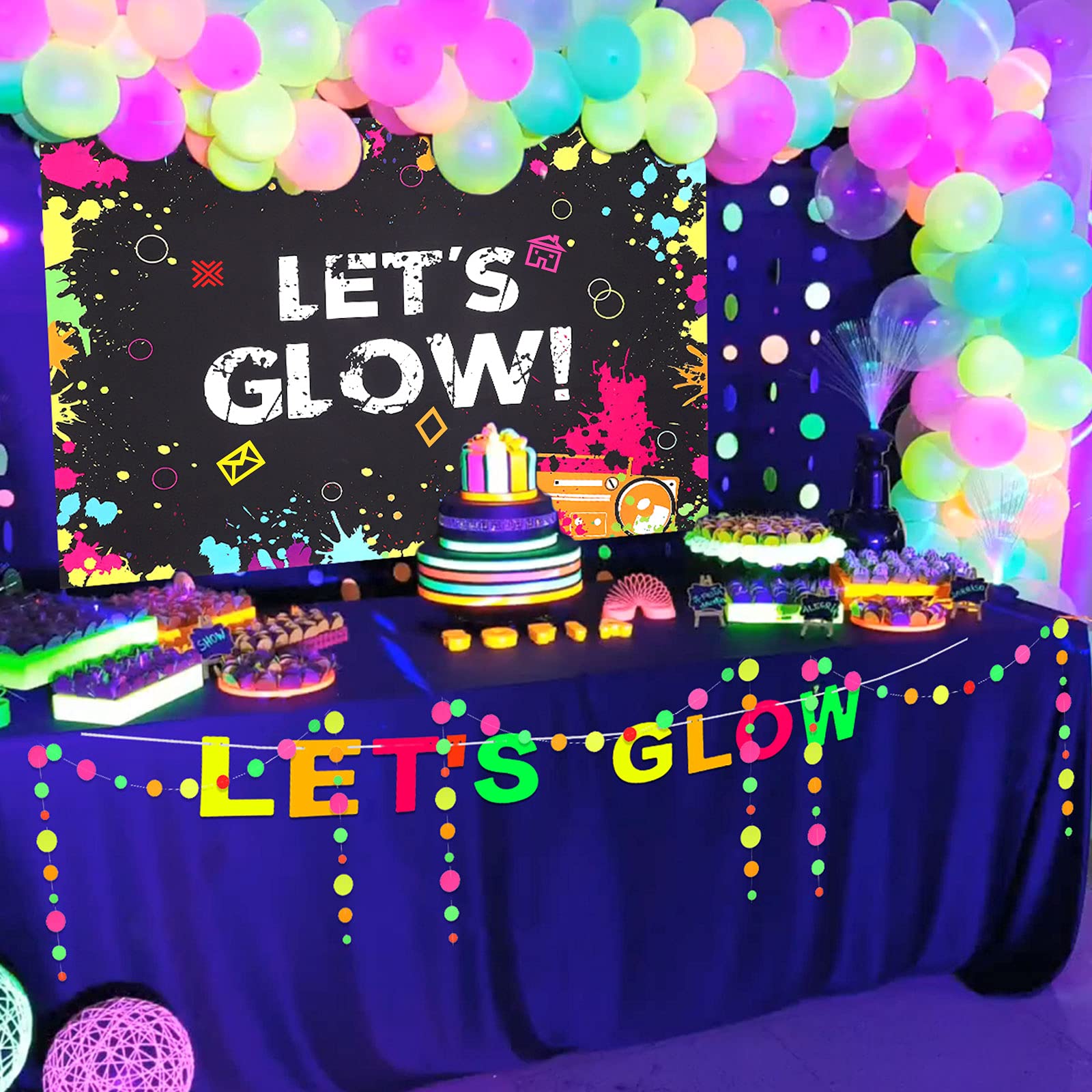 Globos de neón UV de 180 piez...B097DMBRT3 | Encarguelo.com