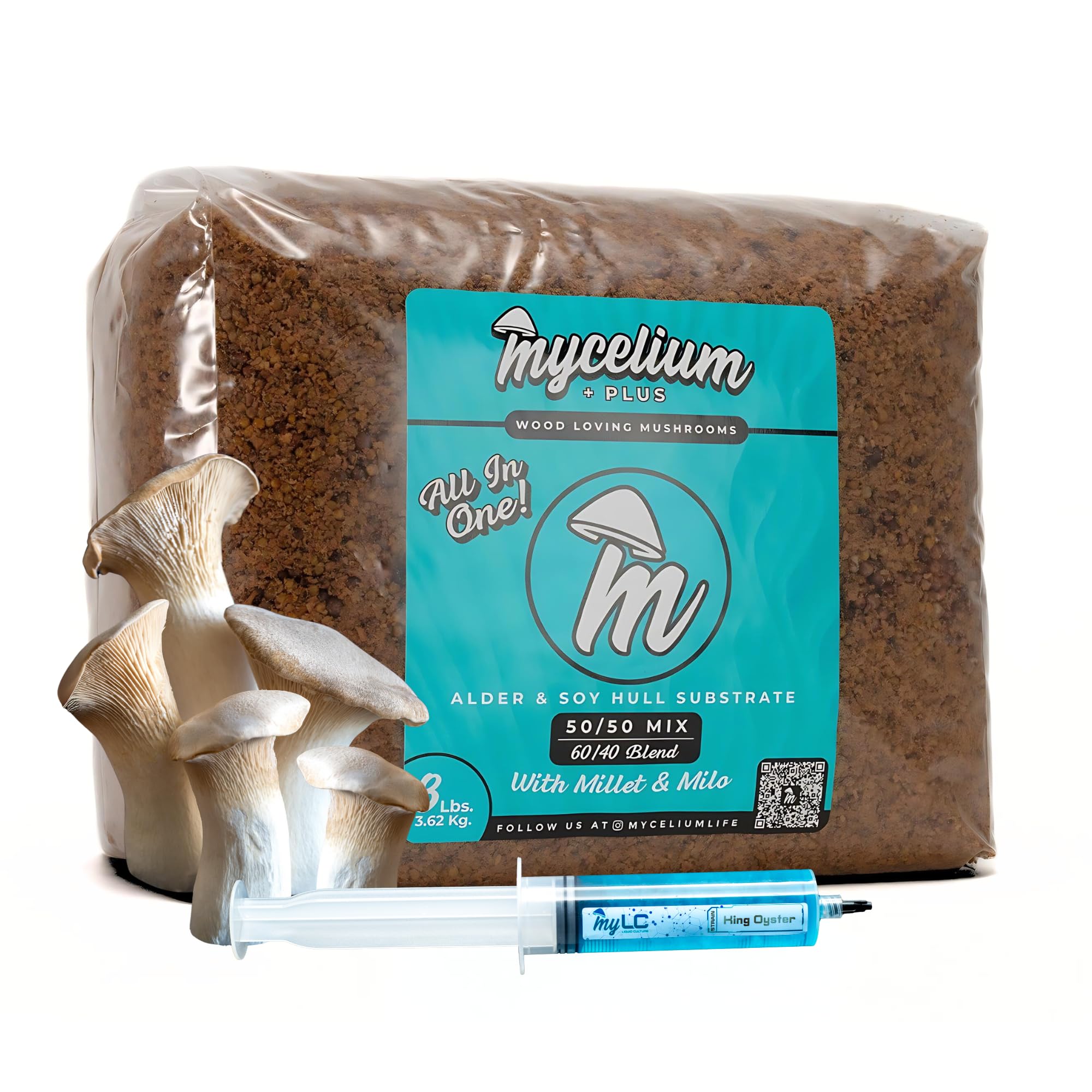 Snapklik.com : Mycelium Mushroom Growing Kit, King Oyster Gourmet I ...