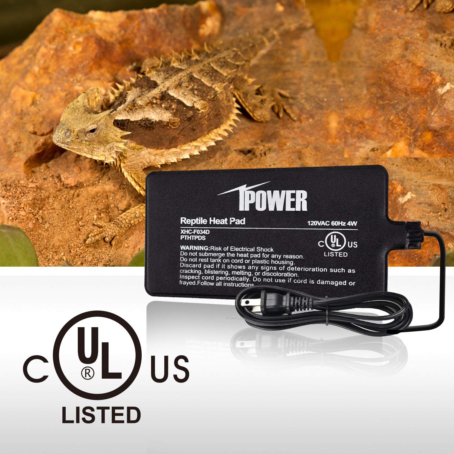 Snapklik.com : iPower 4 By 7-Inch Reptile Heating Pad Under Tank ...