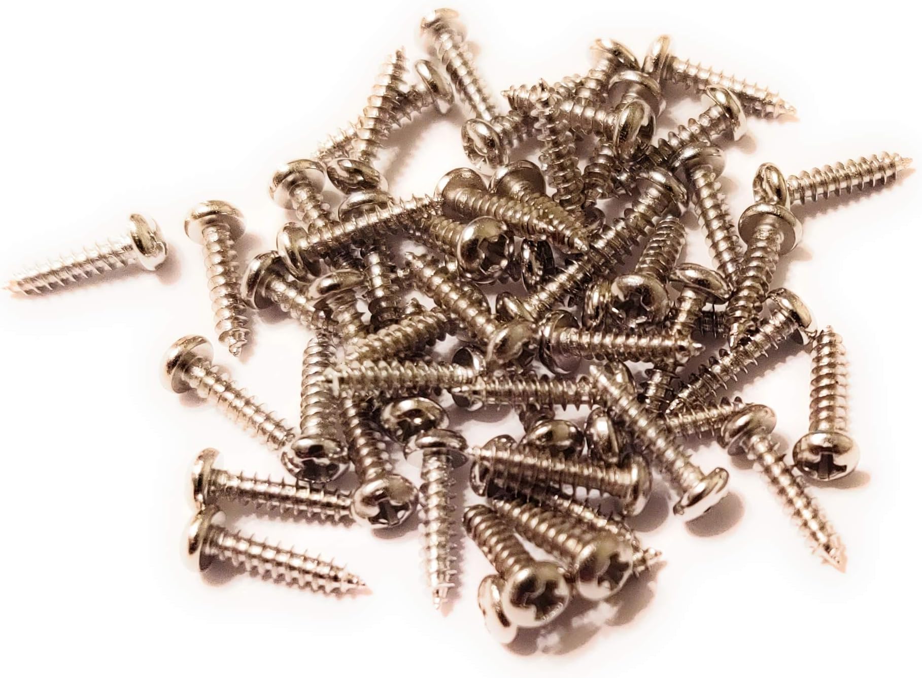 Amazon.com: 12 Pack #2 x 3/8 inch Stainless Steel Tuner Screws Phillips ...