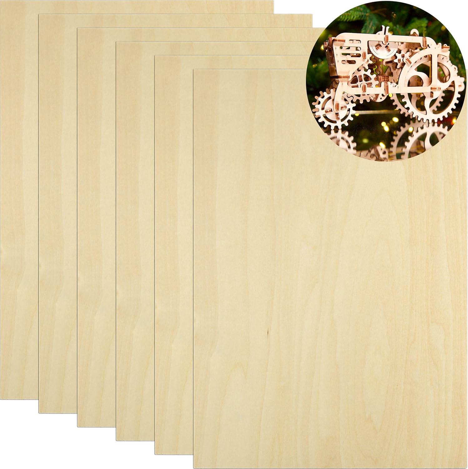 Amazon.com: 6 Pack Basswood Sheets 12"x8"x1/16" Thin Unfinished Plywood ...