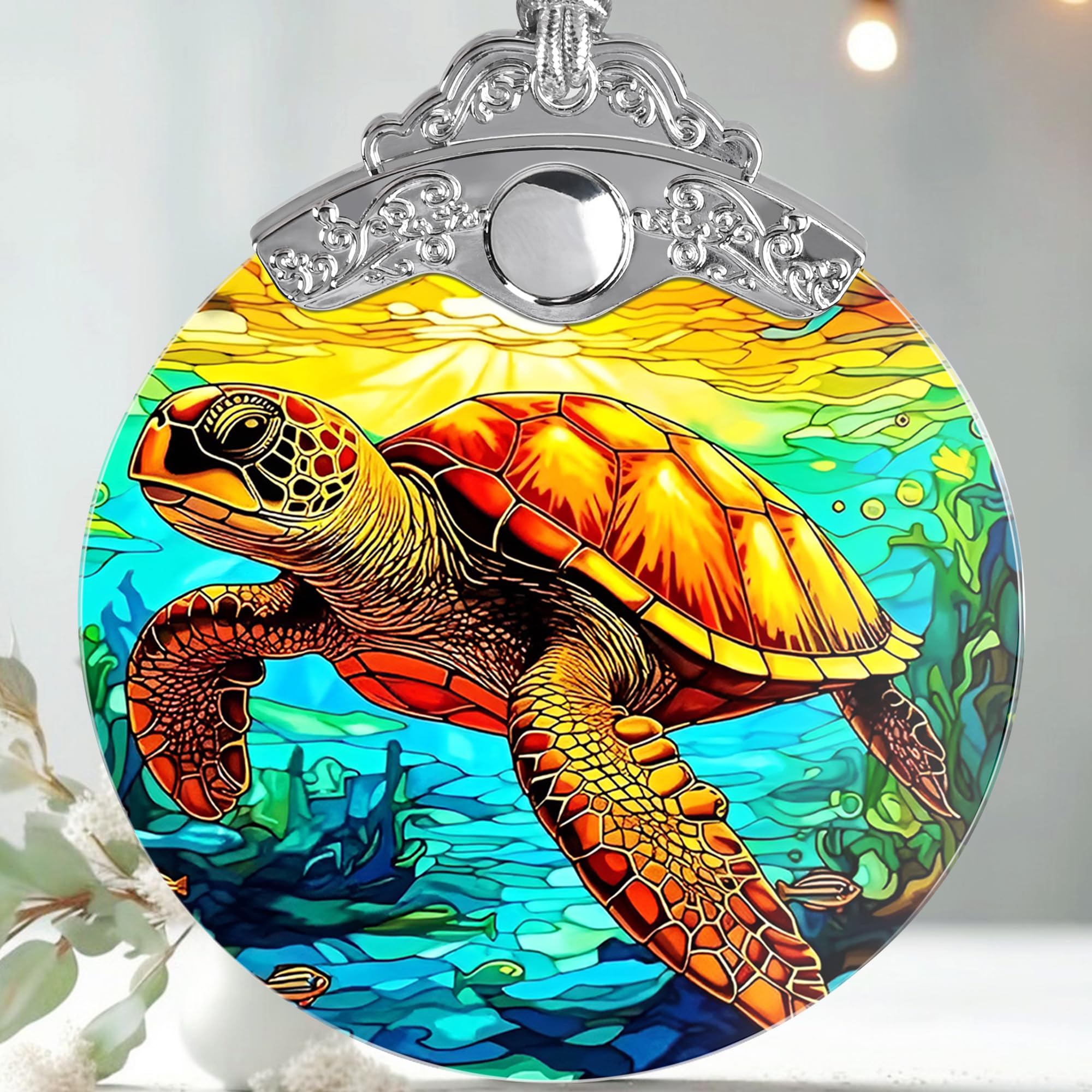 Amazon.com: Jocidea Christmas Ornament, Sea Turtle Christmas Decor, Sea ...