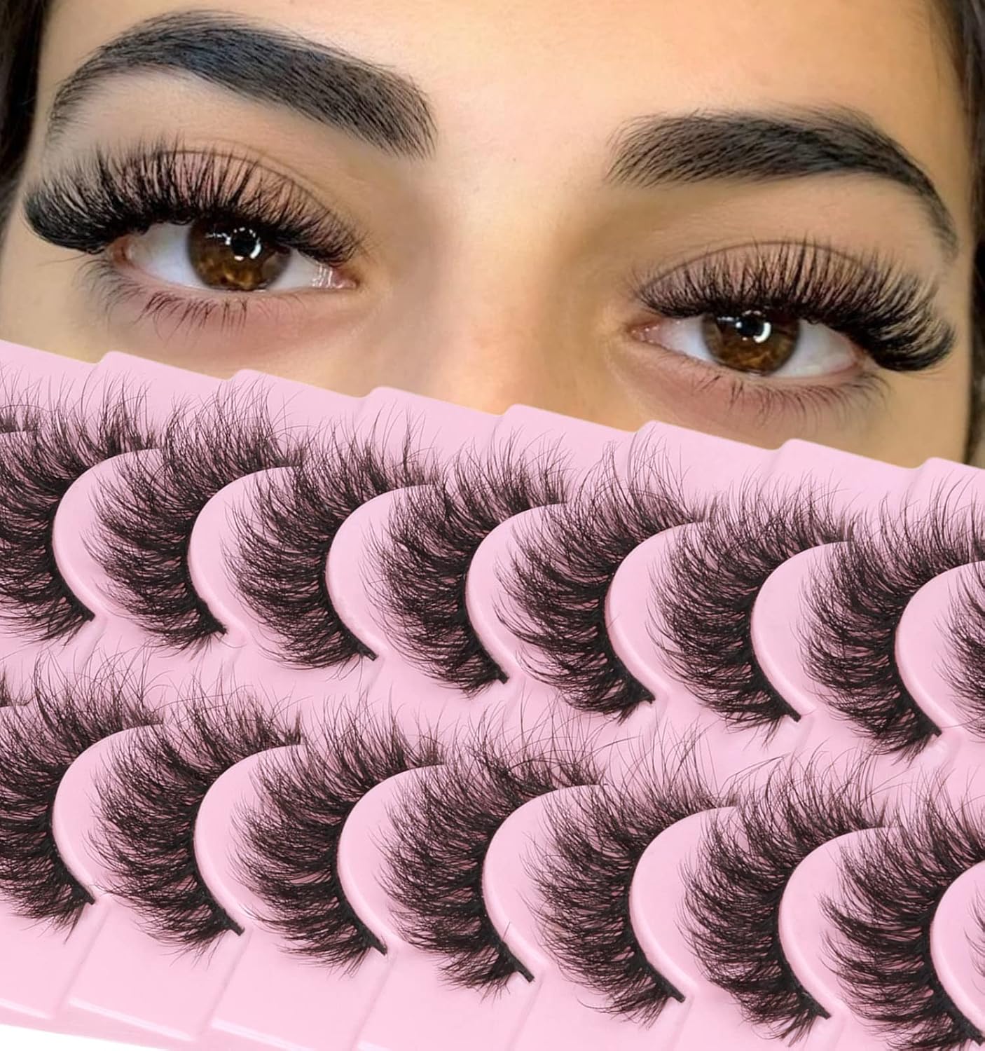 Amazon.com: Natural Lashes Cluster Mink Eyelashess Extension Look ...