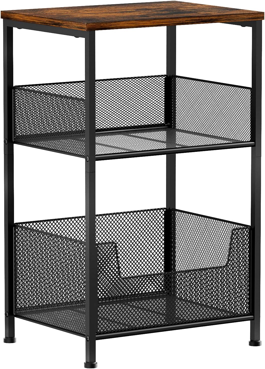 Amazon.com: Venkuber Side Table, 3-Tier End Table for Living Room ...