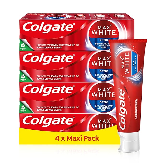 COLGATE Dentifrice Colgate Max White Optic formule Testée Cliniquement ...