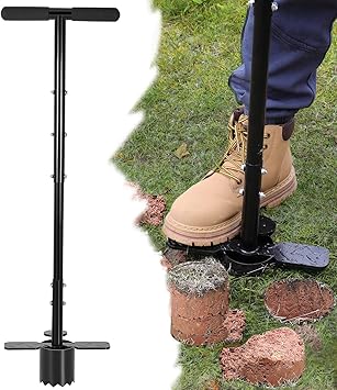 Amazon.com : Sod Plugger 5-in-1 Bulb Planter Tool Long Handle, Height ...