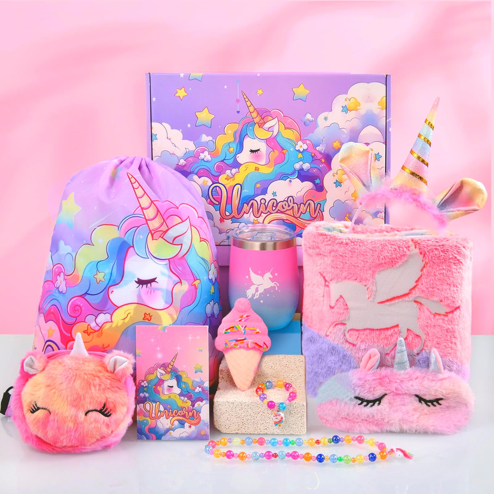 Amazon.com: Healemo Unicorns Birthday Gift for Girl - Valentines Gift ...