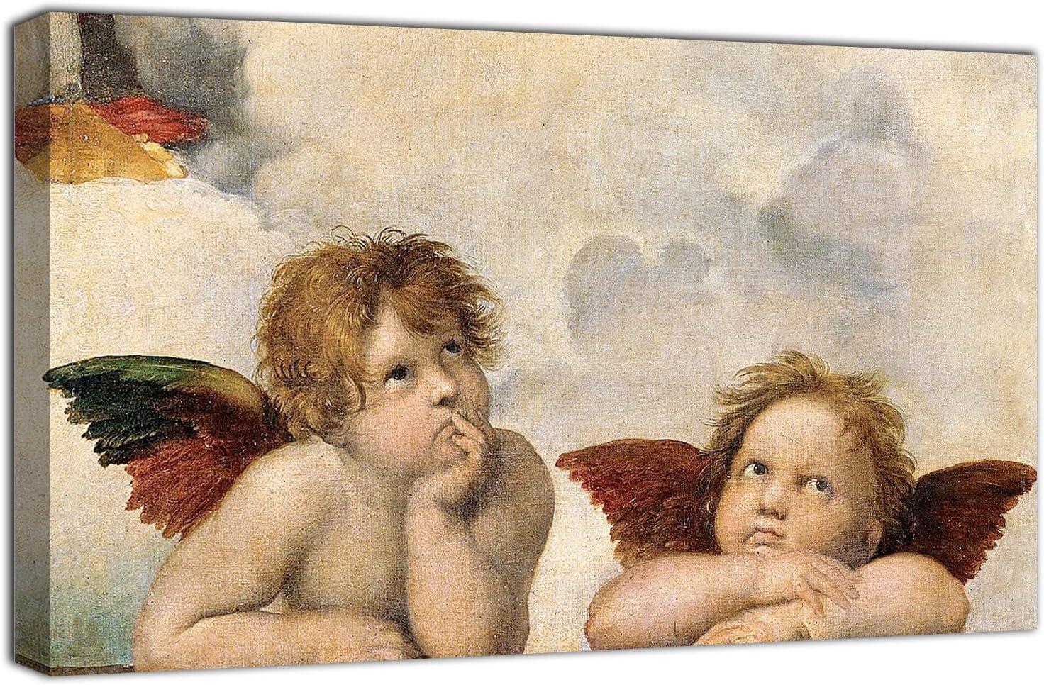 canvashop Quadro Angeli Di Raffaello Sanzio Cm 120X70 Stampa Su Tela ...