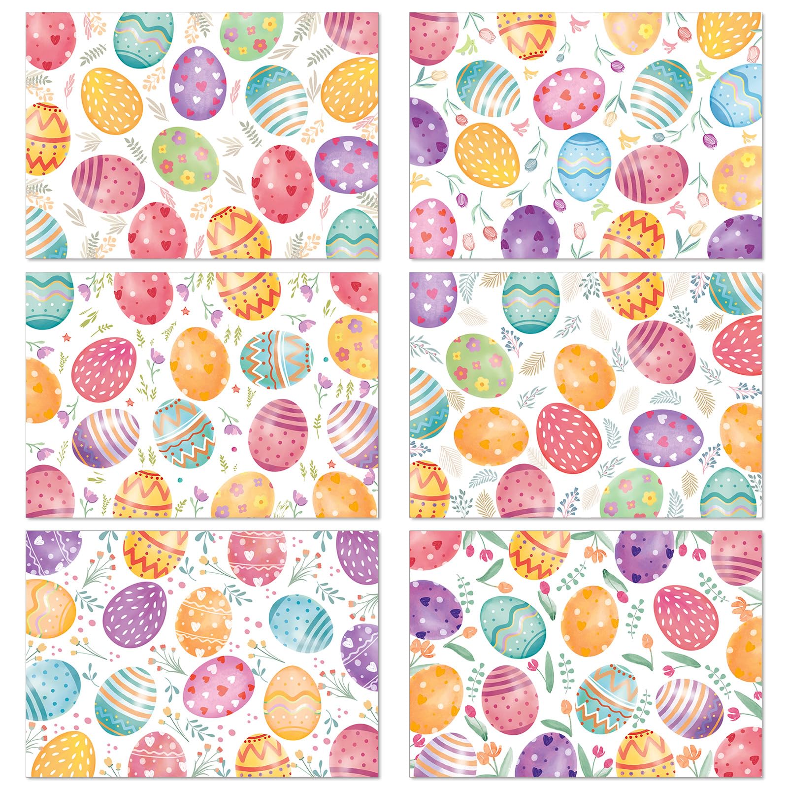 Amazon.com: Easter Placemats Set of 6, 12 x 17 Inch Spring Eggs Place ...