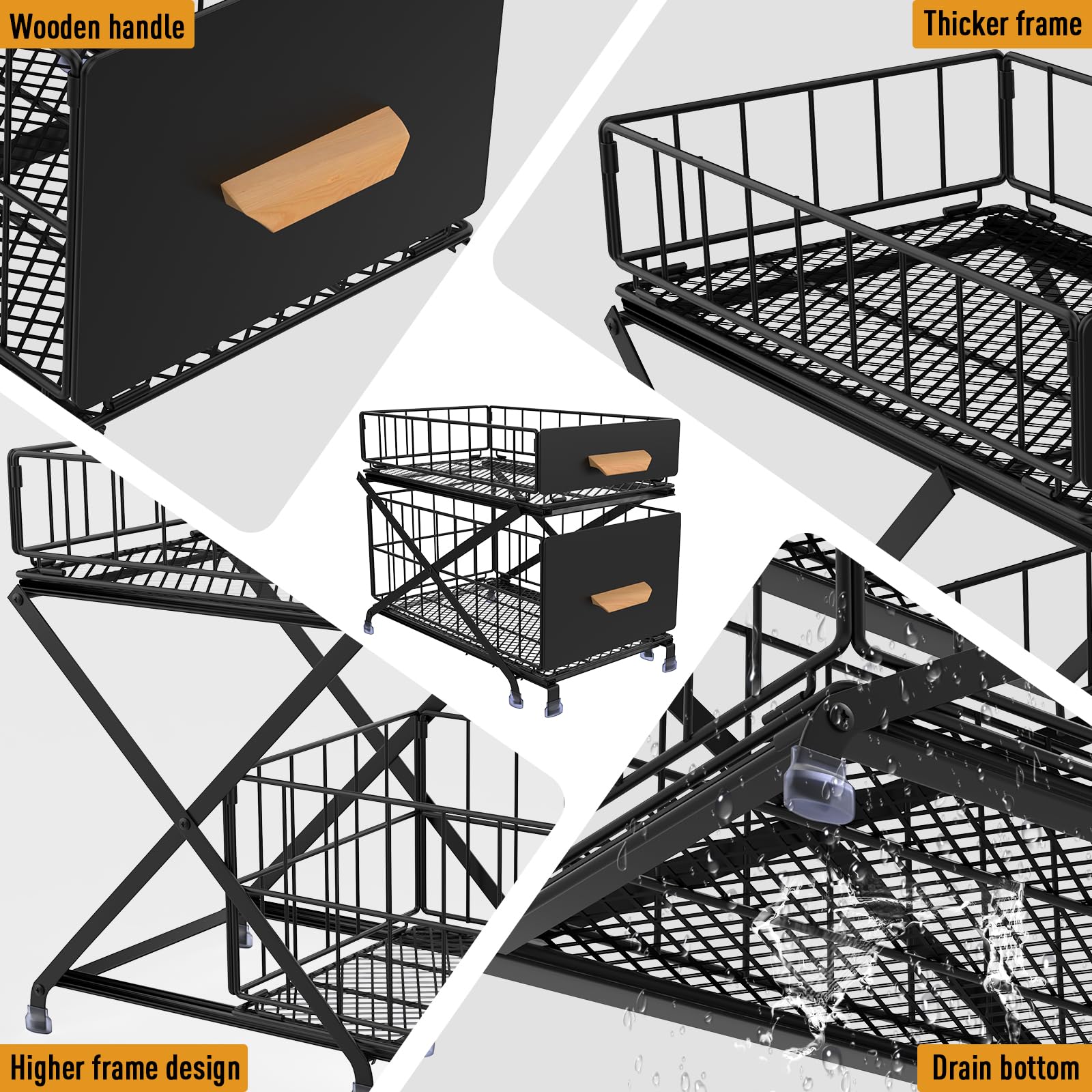 Snapklik.com : Kitchen Organizers, 2 Tier Kitchen Countertop Organizer ...