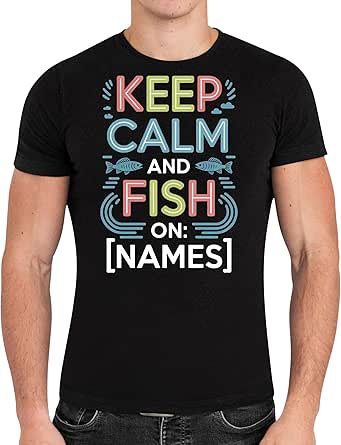 Amazon.com: Together Tee with Name Unity Aesthetic Teams Keep Calm Fish ...