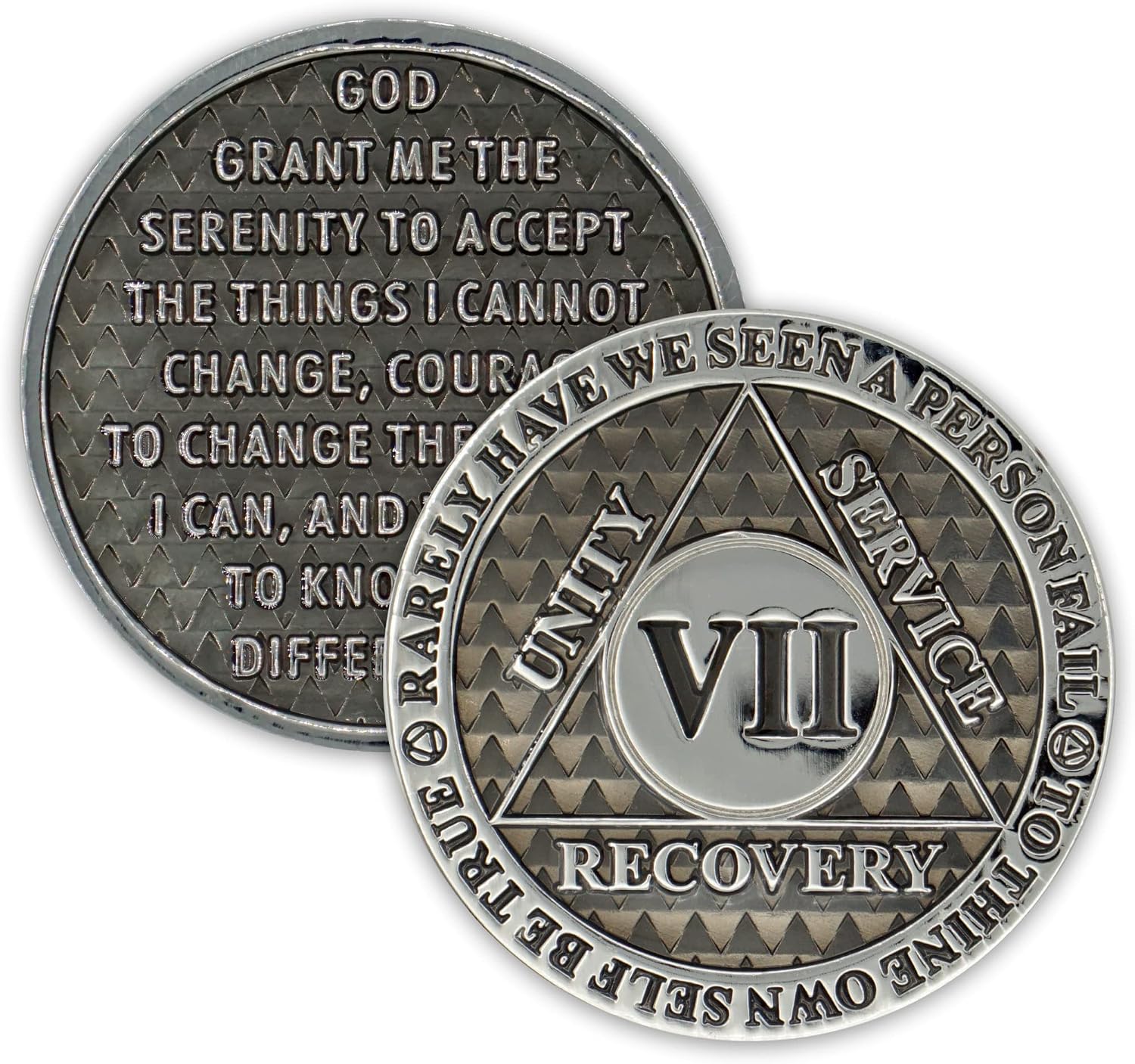 Amazon.com: 7 Year Sobriety Coin | Legacy AA Chip | Thick Triplate ...