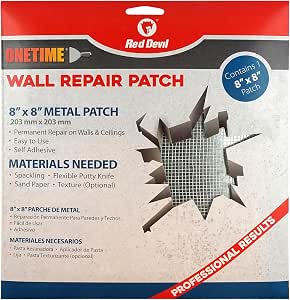 Red Devil 1219 8" x 8" ONETIME Wall Repair Patch, 5 Pack : Amazon.ca ...