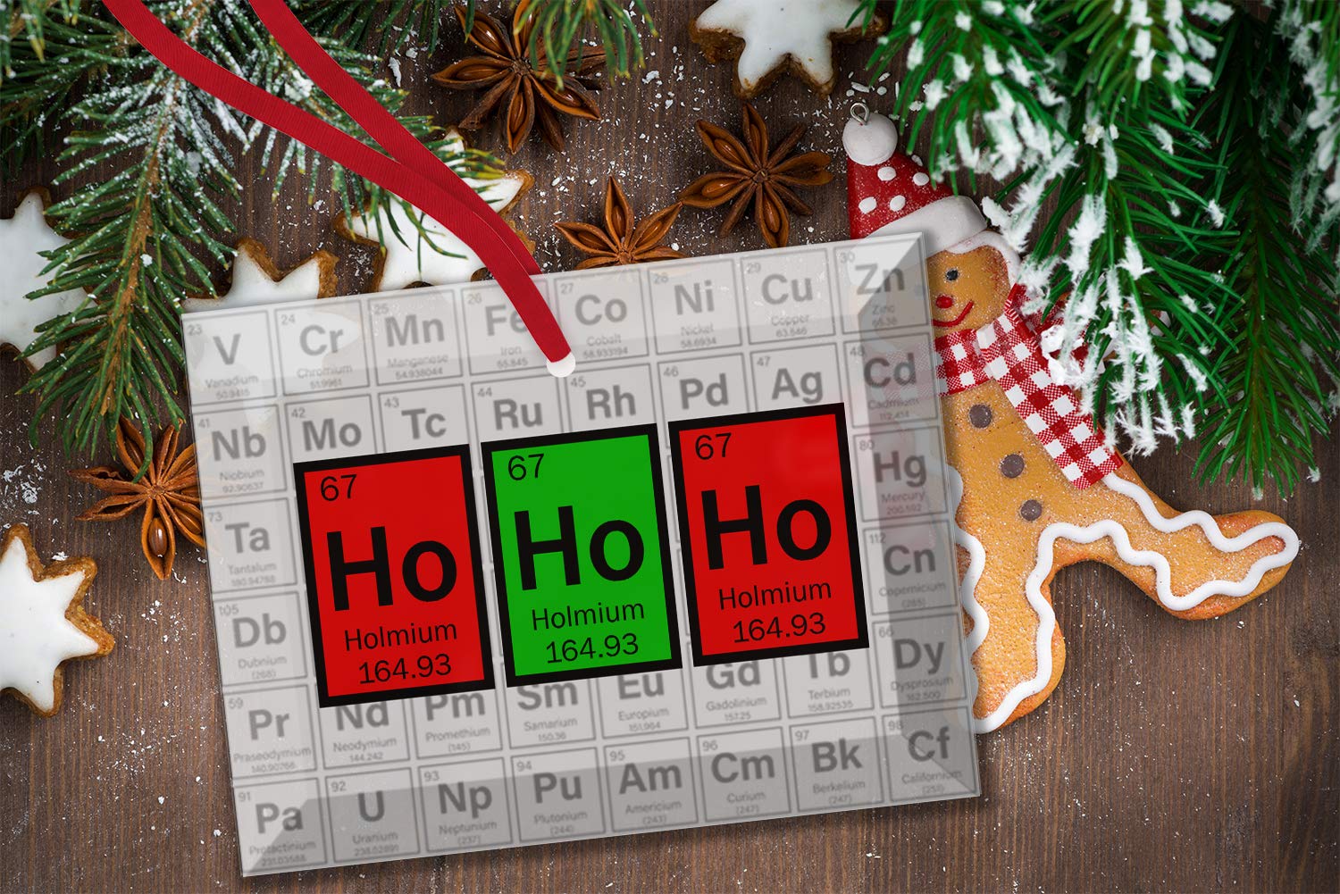 Periodic Table Ornaments Ho Ho Ho Periodic Table Christmas Ornament