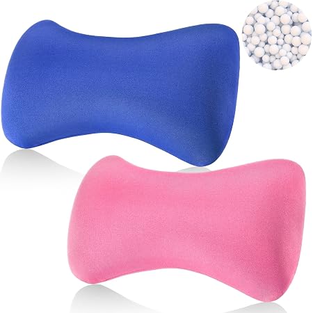 Amazon.com: Thyle 2 Pack Microbead Neck Pillows 15 x 8 x 2'' Bone ...