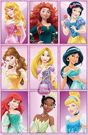 Amazon.com: Trends International Disney Princess - Grid Wall Poster, 22 ...