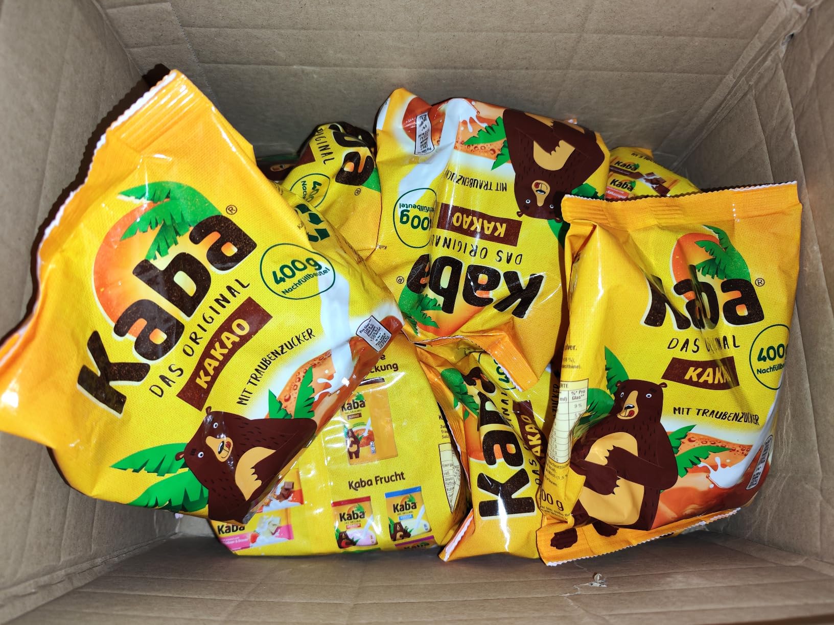 Kaba Kakao Pulver Schokolade 400 g im Nachfüllbeutel, das Original ...