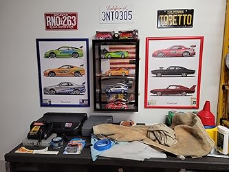 Amazon.com: 1/18 Scale Diecast Car Model Display Case Cabinet Holds 4 ...