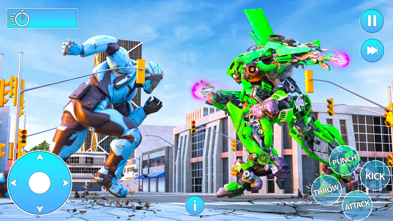 US Police Robot Car War Battle Attack Transformation Game: Real ...