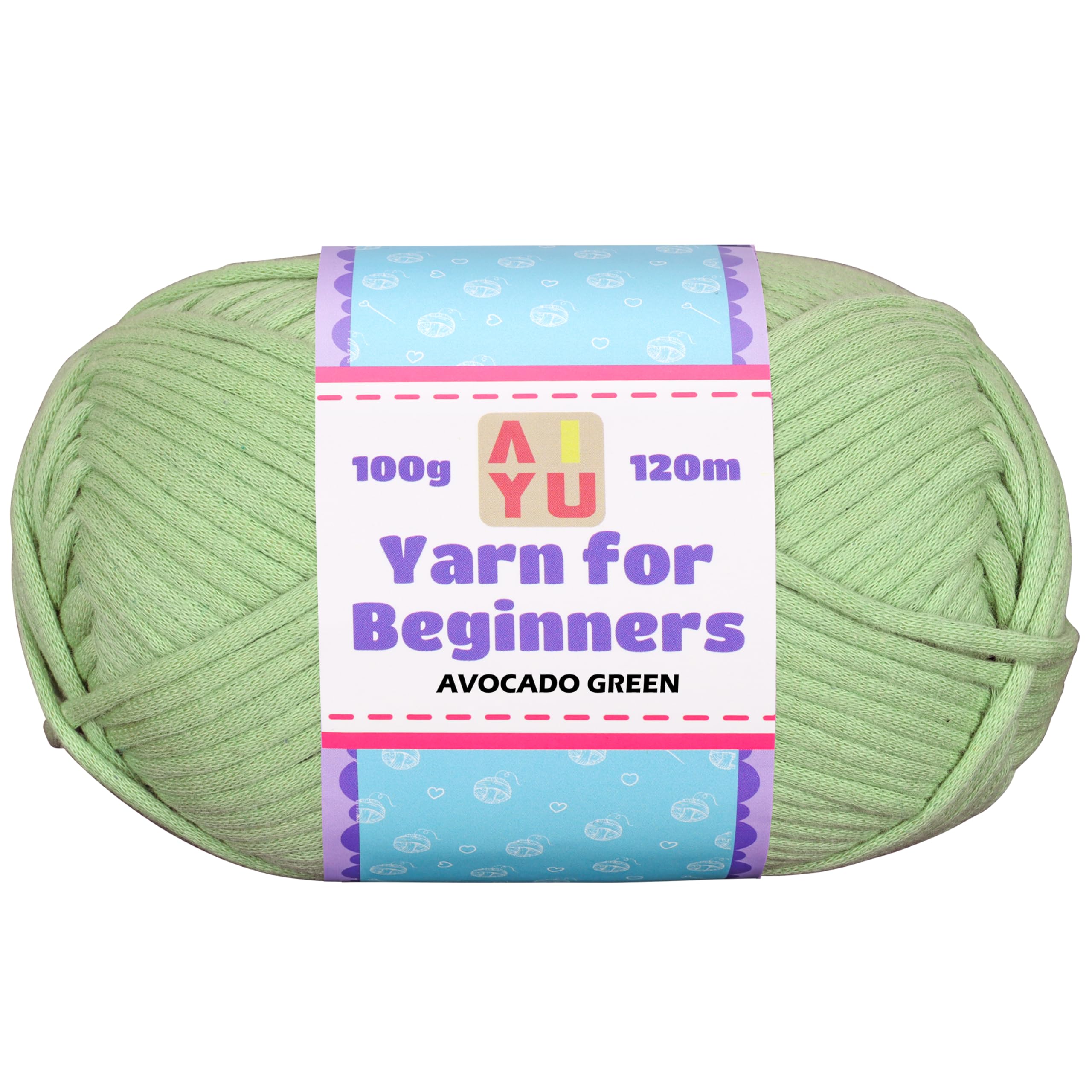 Amazon.com: Crochet and Knitting Yarn for Beginners-Easy to See ...