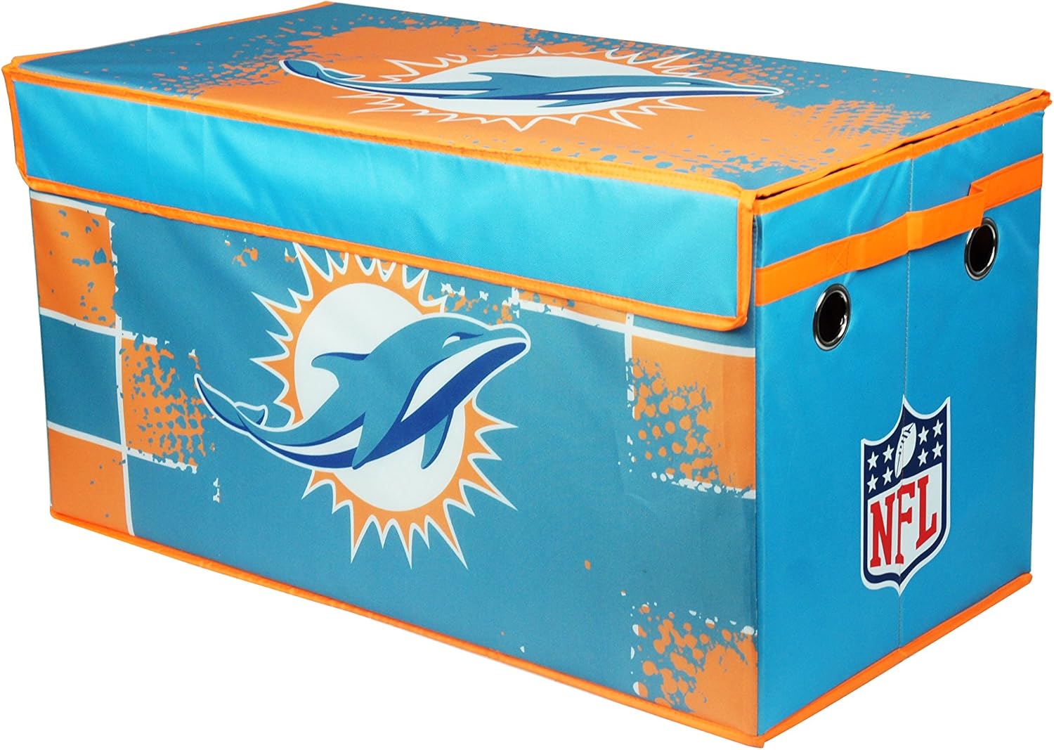 Amazon.com: Idea Nuova NFL Miami Dolphins Collapsible Storage Trunk ...