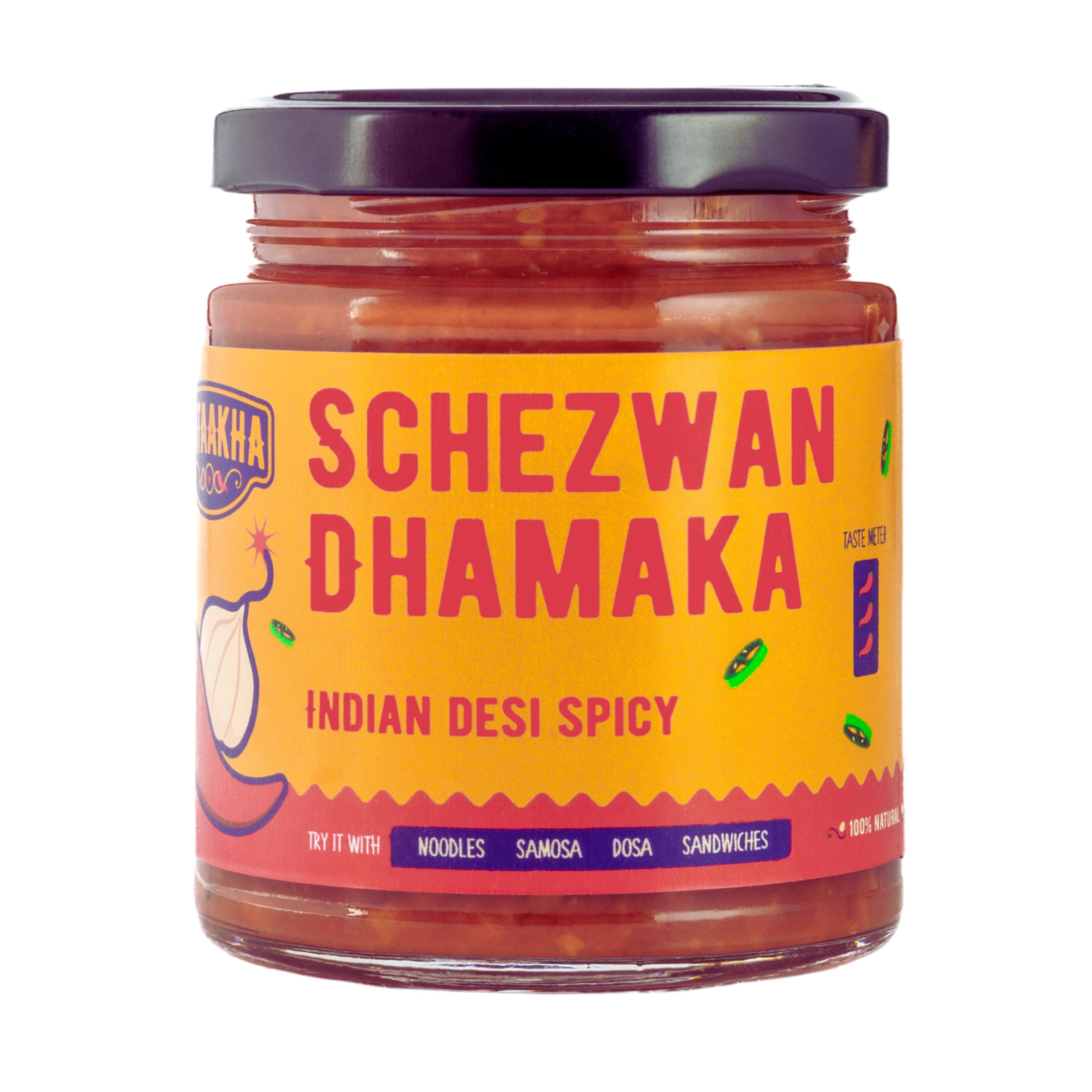 Pataakha Schezwan Dhamaka Spicy Zero Sugar Added No Artificial Colors ...