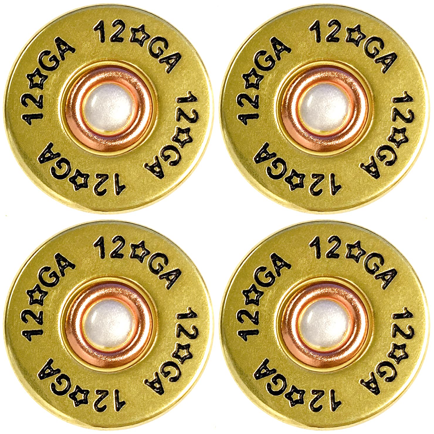 Amazon.com: Pack of 4 Shotgun Shell Conchos Western Cowoby Leathercraft ...