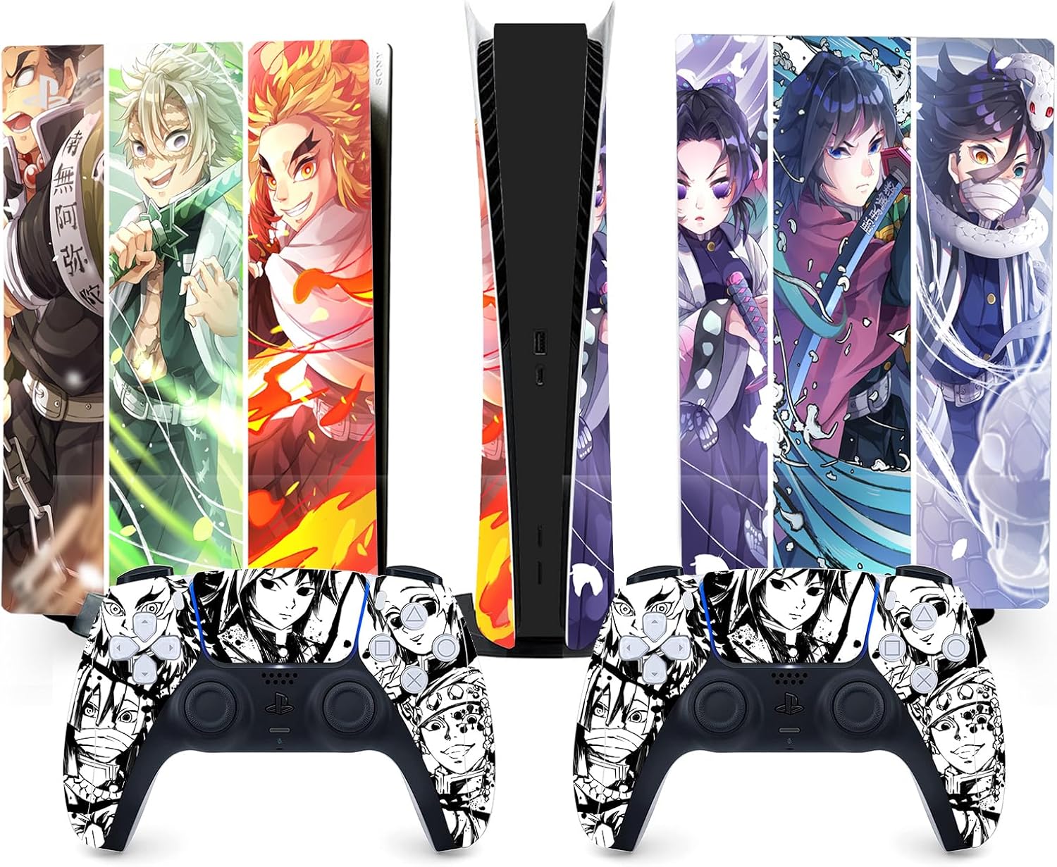 TANOKAY PS5 Console Skin and Controller Skin Set | Demon Slaying Corps ...