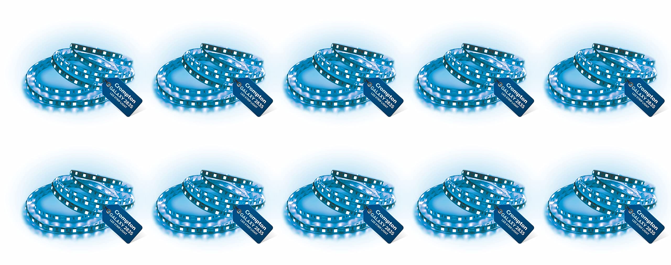 Buy Crompton 25 Watt 5 Meter LED Strip Light (Blue) | 300 LEDs | Bright ...