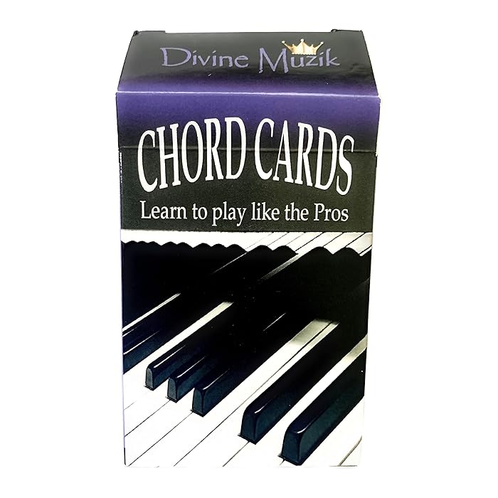 Buy Chord Cards - Piano Based Flash Cards, Rootless Chords, Performance ...