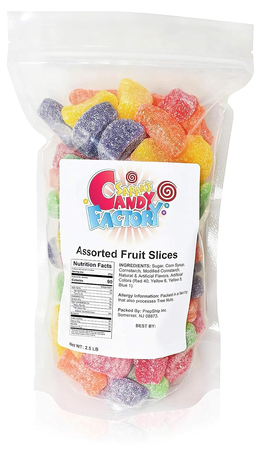 Amazon.com : Sarah's Candy Factory Assorted Fruit Slice Candy in ...